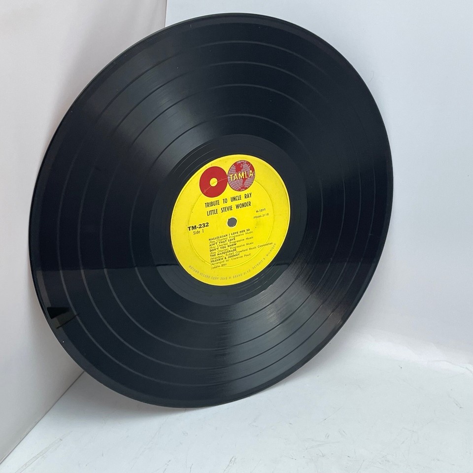 Little Stevie Wonder Tribute To Uncle Ray 1963 Tamla Mono Repress Vinyl ...