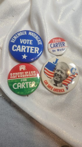 Rare 1976 Jimmy Carter Original Campaign Pin Button Collection ...