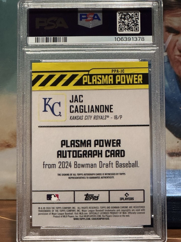 2024 Bowman Draft - Plasma Power Autographs Jac Caglianone #PPA-JC /99 ...