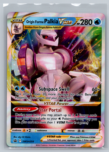 Pokemon Card - Origin Forme Palkia VSTAR SWSH254 - Promo - Black Star ...