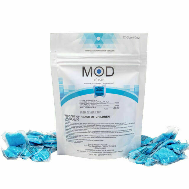 MOD Clean Detergent Disinfectant Powder - 32 Count bag for sale online ...
