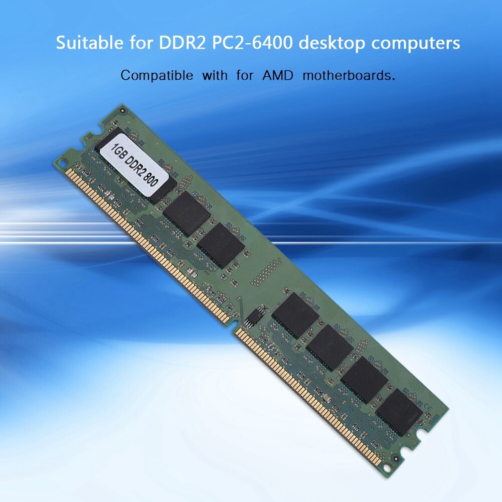 1GB DDR2 800MHz 240Pin For Laptop Motherboard Dedicated Memory RAM 2BD ...