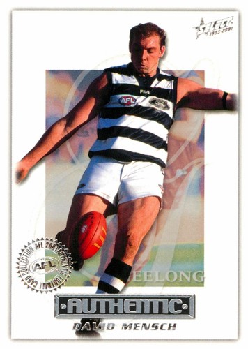 2001 GEELONG CATS AFL Card DAVID MENSCH | eBay Australia