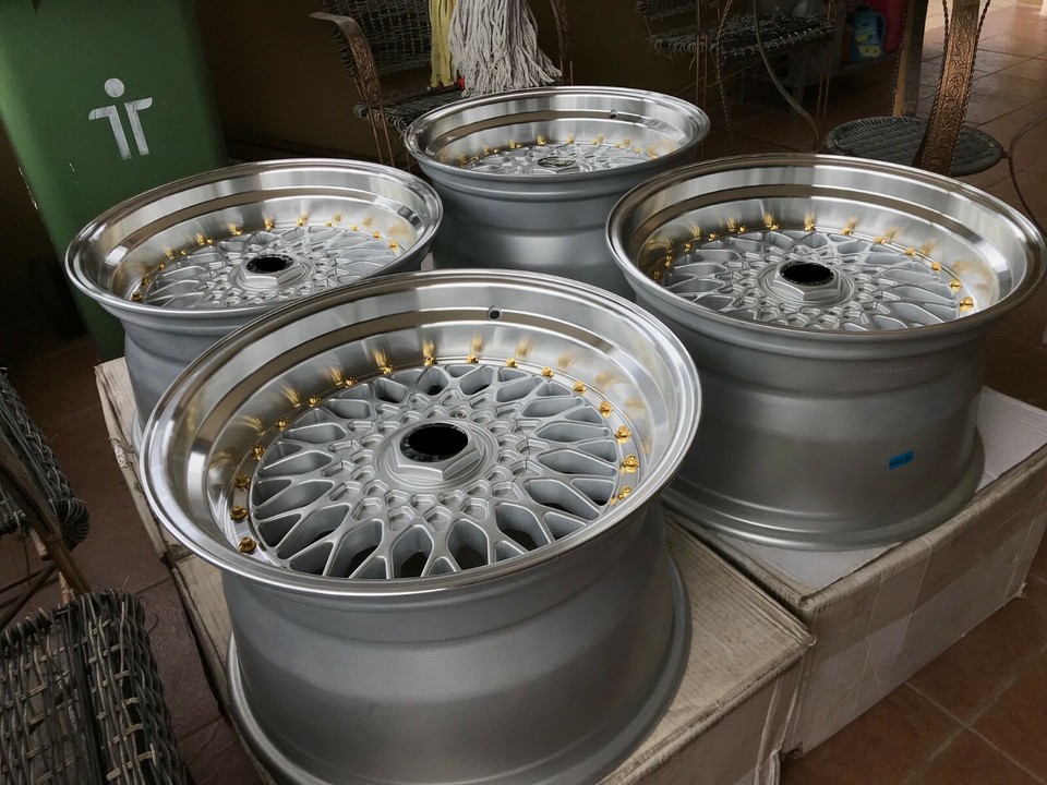 For BMW mercedes JDM 17" RS mesh wheels Style rims 5x112 5x120 5x114.3 ...