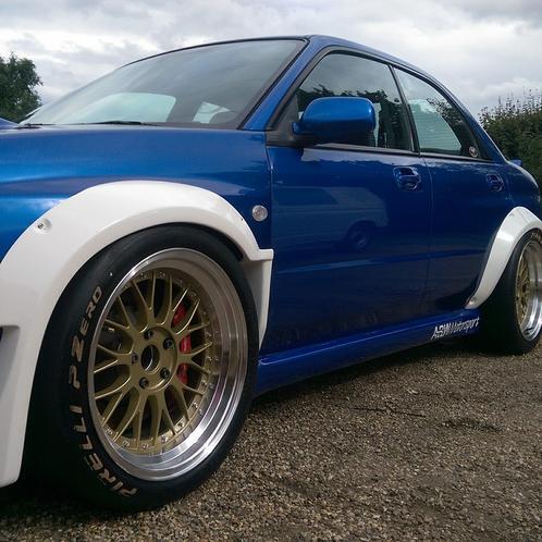 02-07 Impreza WRX STI FRONT Fender Flares, JDM 40mm | eBay