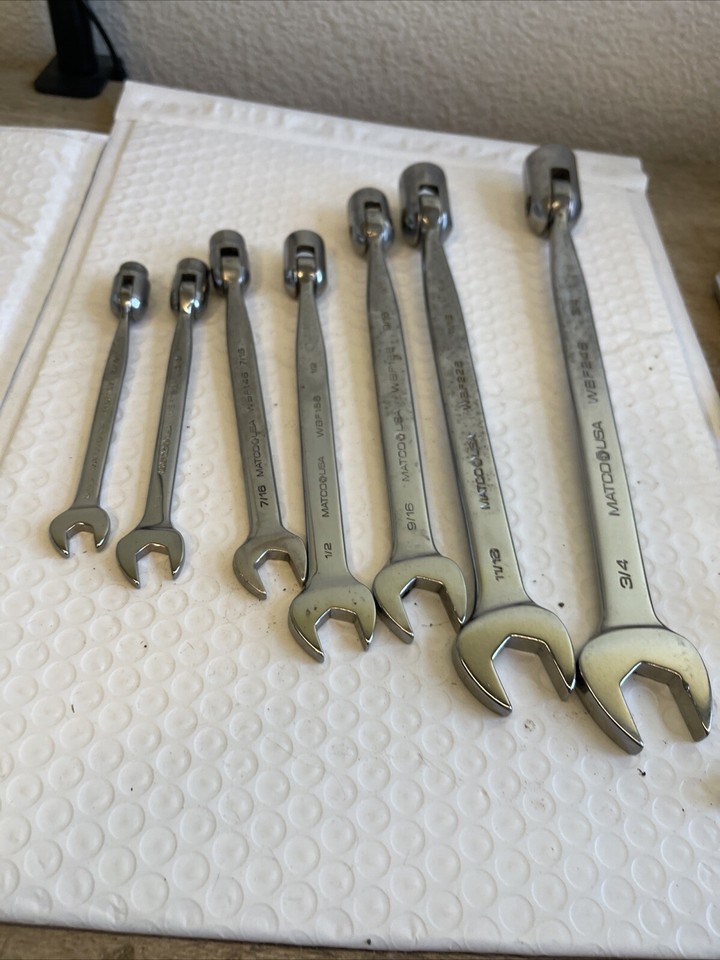 Matco Tools USA 7 Pcs SAE Combo Flex/Box Wrench Set: 5/16-3/4" No 5/8 ...