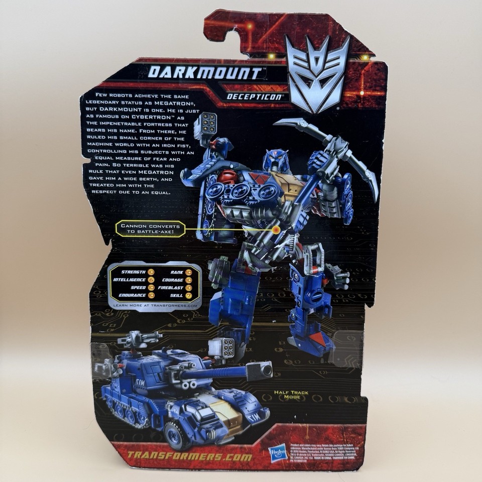 Transformers Generations Deluxe Class Darkmount Decepticon 2010 Hasbro ...