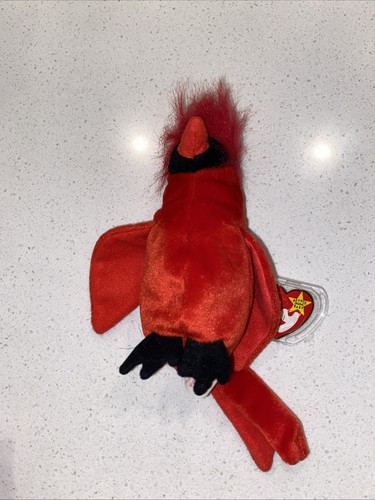 Ty Beanie Babies Mac The Red Cardinal Bird Plush June 10, 1998 1999 ...