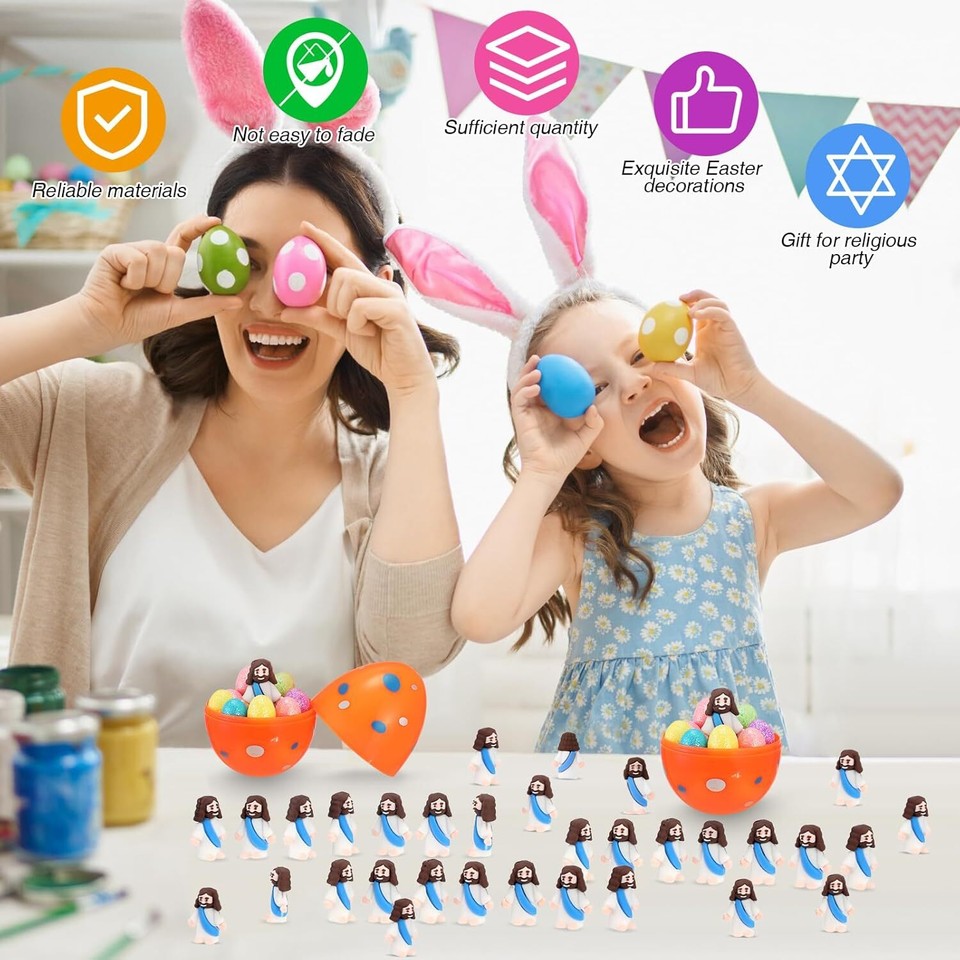 100 Pcs Jesus Toys Little Jesus Figurine Miniature Jesus Doll Tiny ...