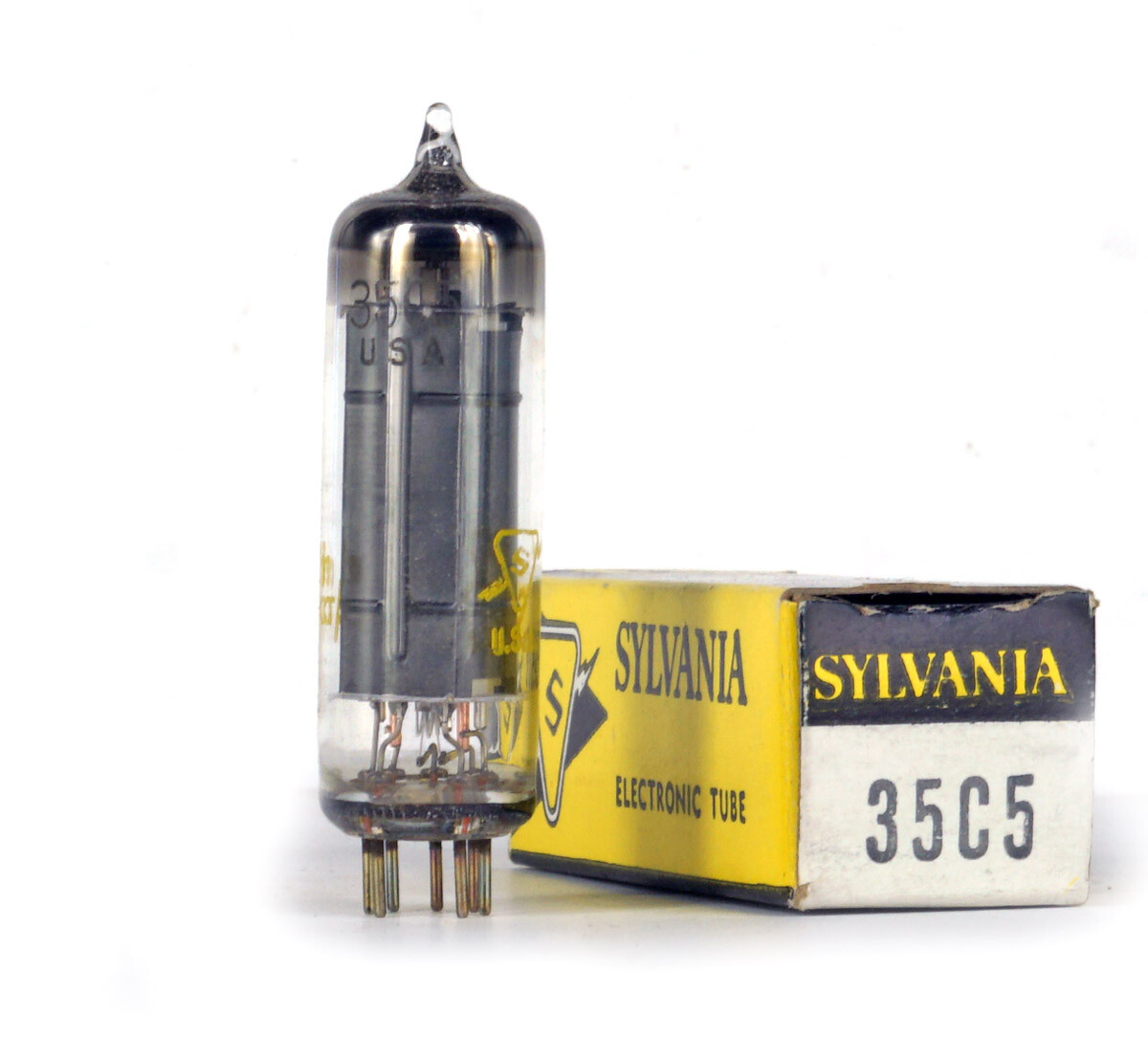 35C5 SYLVANIA NOS Tube Röhre Valvola Lampe TSF Valvula 진공관 真空管 电子管 ...