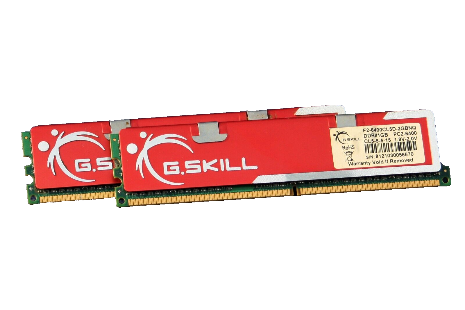 G.Skill PC2-6400 1GB DIMM 800 MHz DDR2 Memory (F2-6400CL5D-2GBNQ ...