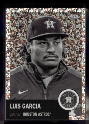 2022 TOPPS CHROME PLAT ANN B W MINI DIAMONDS 332 Luis Garcia - Houston ...