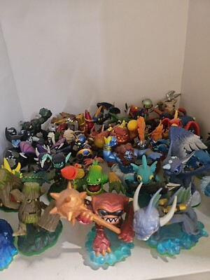 100% Complete Skylanders Collection W/ Ultra Rare Blue Bash, Portal ...