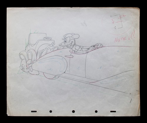 Original 12 Field Production Drawing of Mortimer Mouse from 1936 Mickey ...