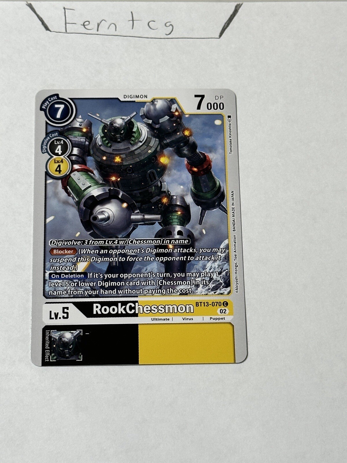 Digimon RookChessmon Common NM Versus Royal Knight Ships Same Day! | eBay