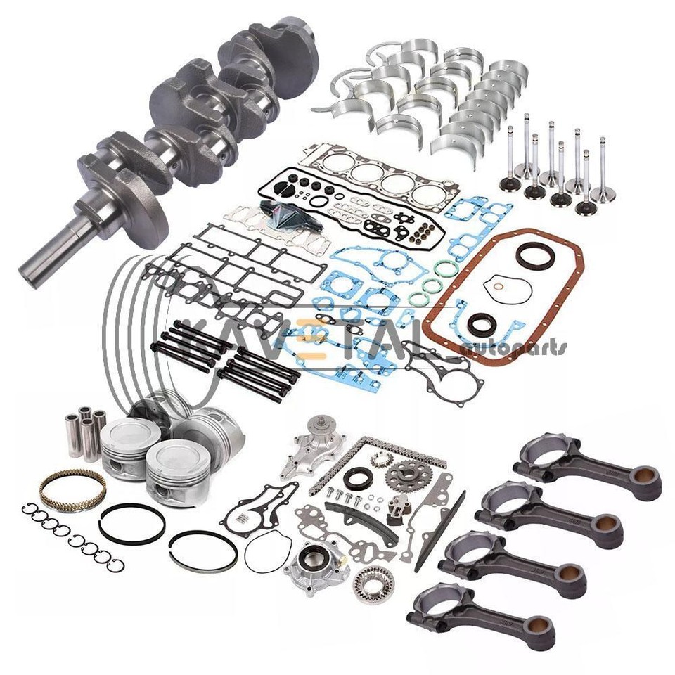 Engine Rebuild Crankshaft Rods Piston Timing Kit for Toyota 22R 22RE ...