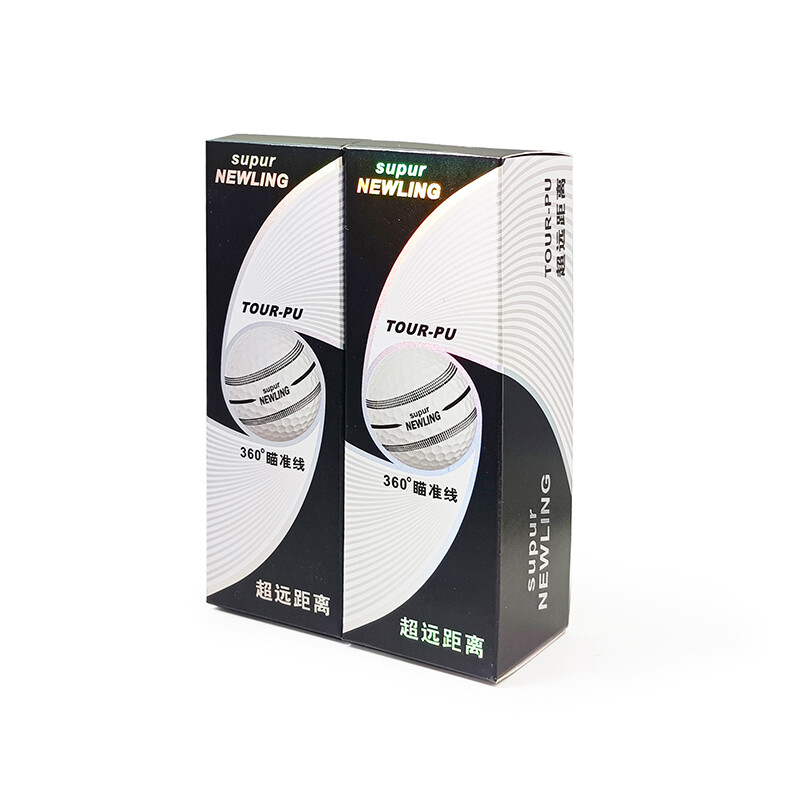 Authentic golf ball 360° aiming box with 12 three-tier game balls | eBay