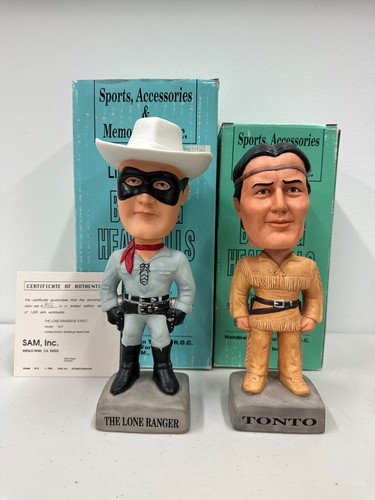Lone Ranger & Tonto Bobbing Nodder Head Matching Set of 2 SAM | eBay