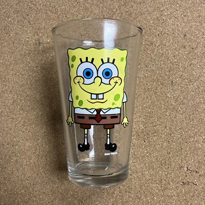SpongeBob SquarePants 16 oz. Pint Beer Glass Juice Cup Tumbler 2011 ...