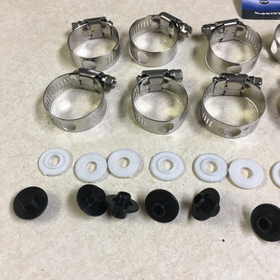 10-Pack Cap Mainline Saddle Kit (Clamp Cap & Seal) for 1″ Tube for ...