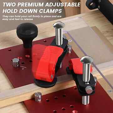 ENJOYWOOD Hooked On Wood Precision Router Table Rail Coping Sled ...