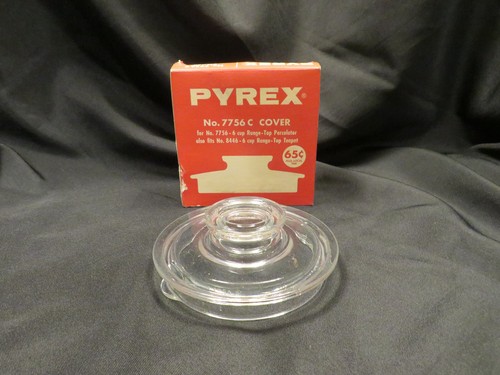 Vintage Pyrex 7756 C 6 Cup Coffee Percolator Glass Lid, NOS | eBay
