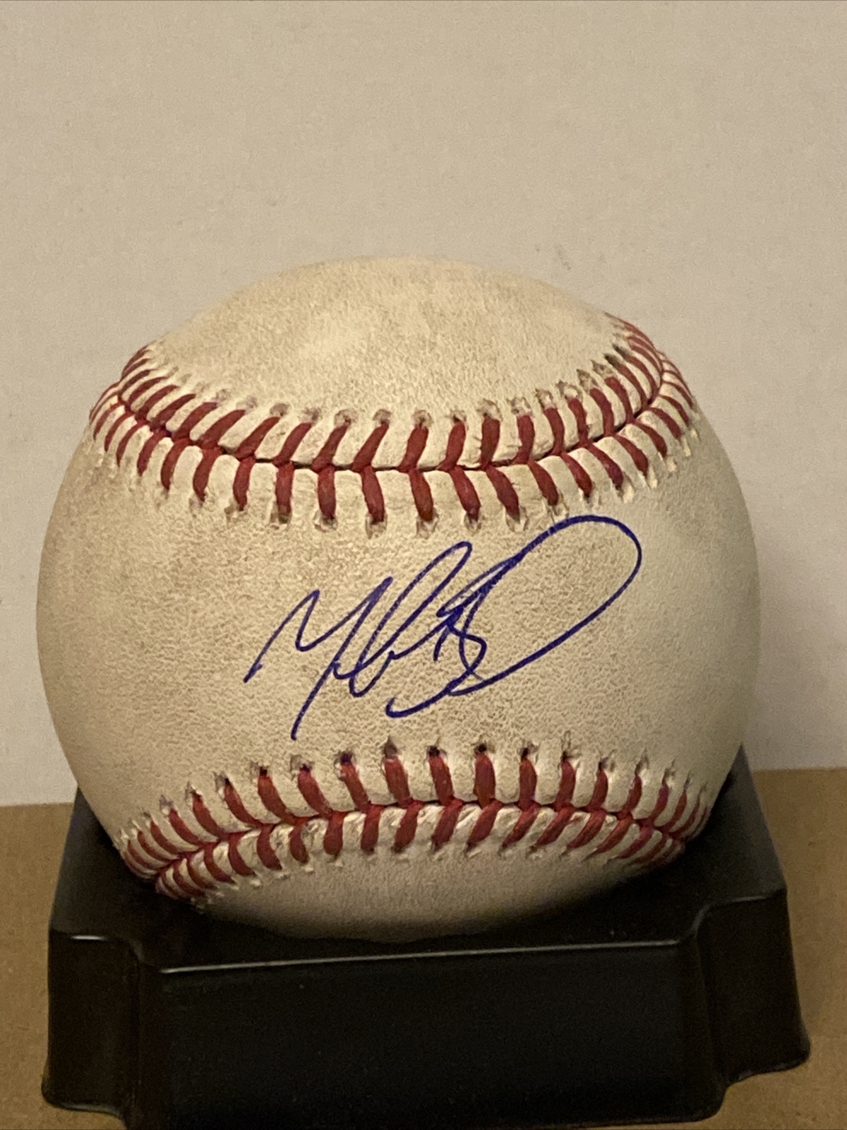 Mookie Betts Autographed Signed MLB Game Used Baseball PSA MLB Holo ...