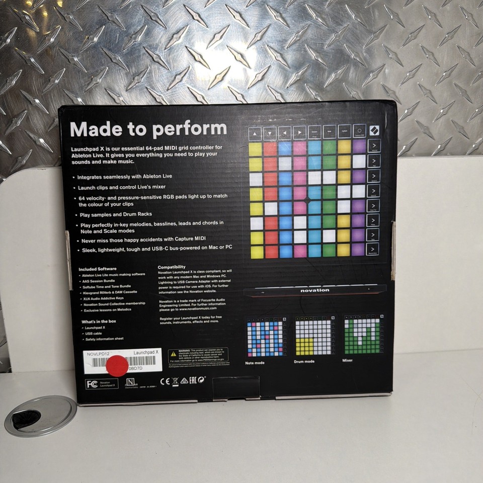 New Novation Launchpad X Ableton Live MIDI USB Production RGB Pad ...
