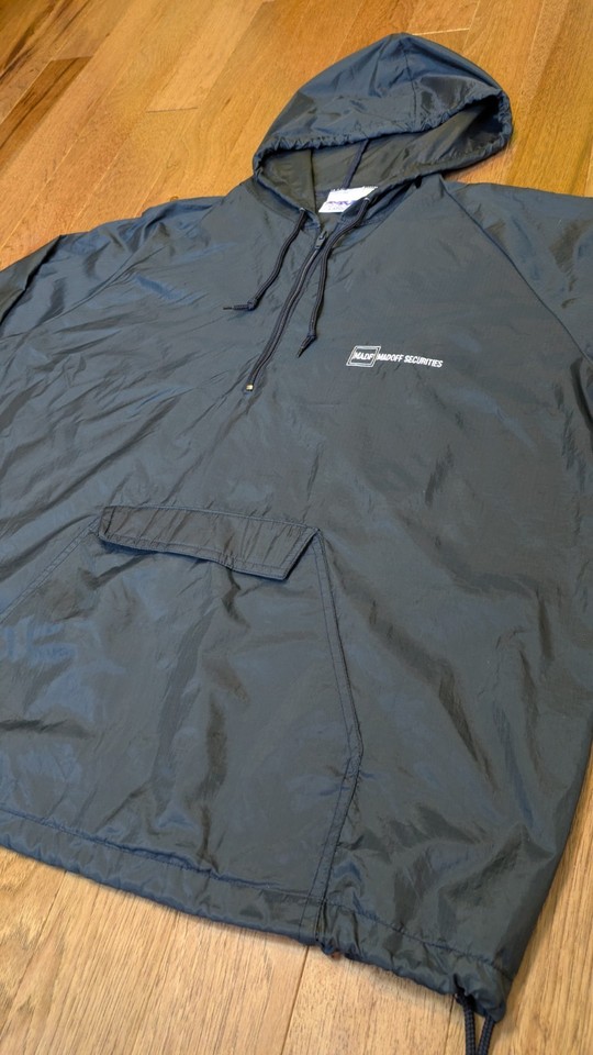 RARE Original MADF Bernie Madoff Securities Men's L Windbreaker Jacket ...