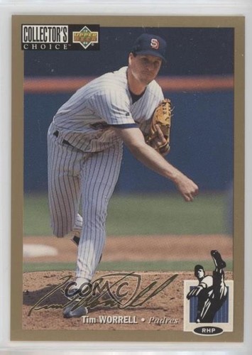 1994 Upper Deck Collector's Choice Gold Foil Signature Tim Worrell #434 ...