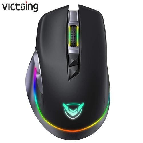 PICTEK 2.4Ghz LED Gaming Mouse RGB USB Programmable Mice 10,000 DPI For ...