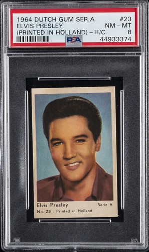 1964 DUTCH GUM SERIE A (PRINTED IN HOLLAND) HAND CUT #23 ELVIS PRESLEY ...