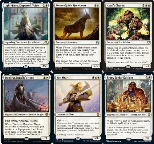 MTG Commander EDH Deck Light-Paws,Emperor's Voice 100 Cards Custom Deck ...