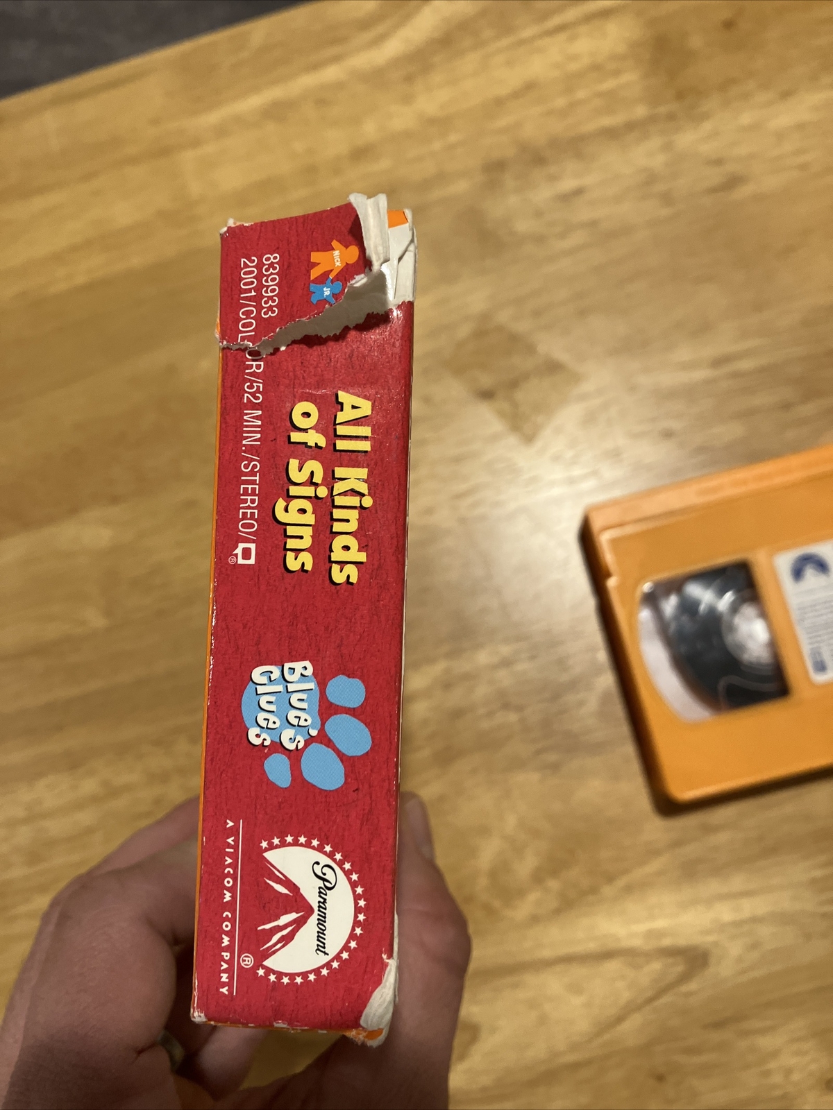 Nick Jr Blue’s Clues Play Along All Kinds Signs VHS Video Tape ...