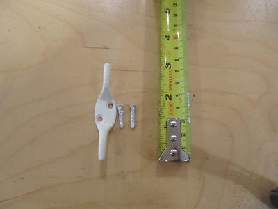 5 Cream Cleat with screws. Ideal for Roman Blinds | eBay UK