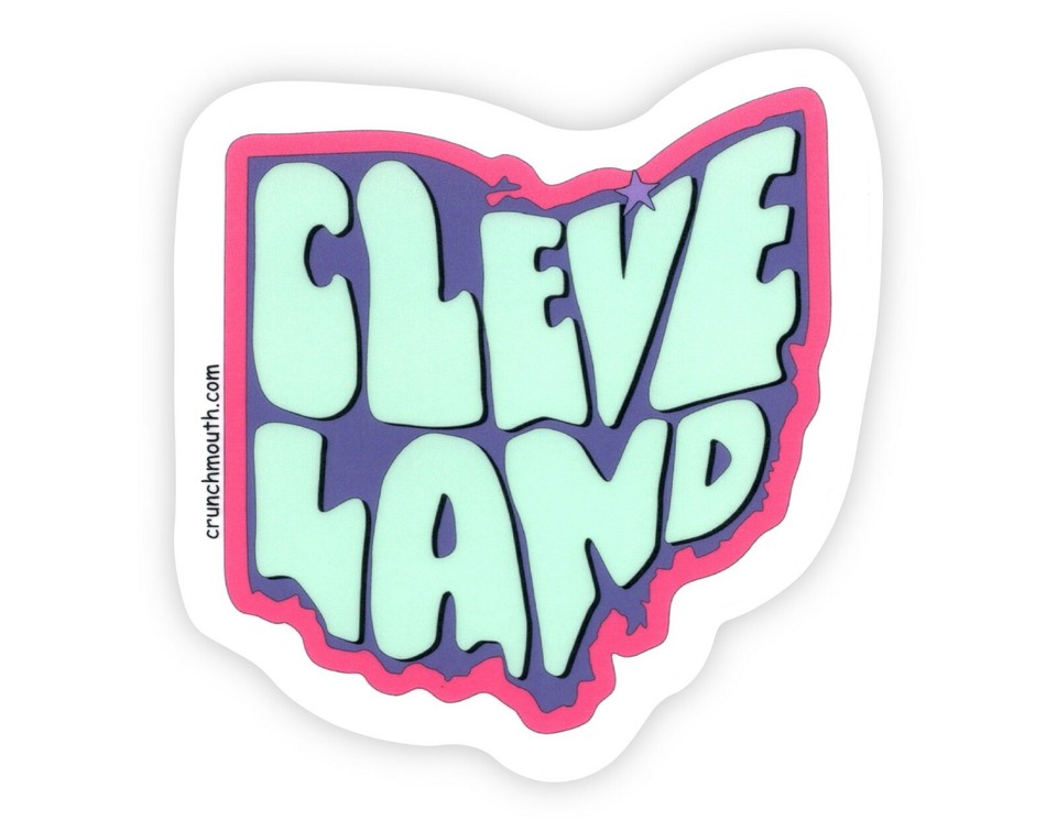 CLEVELAND OHIO CAR TRUCK BUMPER STICKER LAPTOP WATER BOTTLE TRAVEL ...