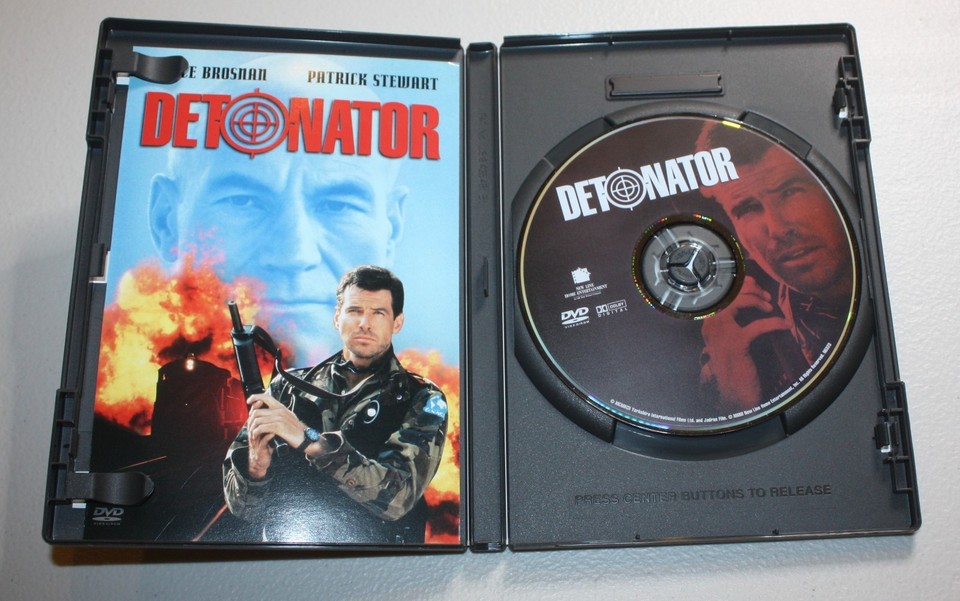 DETONATOR (DVD, 2003) PIERCE BROSNAN, PATRICK STEWART ~MOVIE + CASE ...