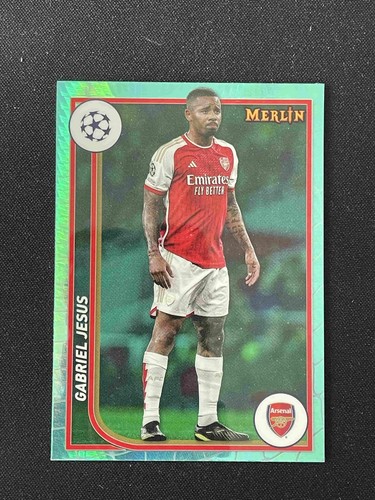 Gabriel Jesus 2024 Topps Merlin Aqua Prism #12 | eBay