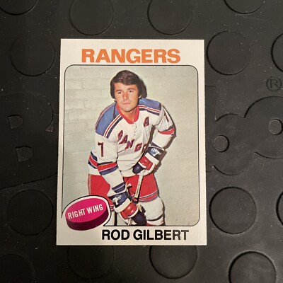 1975-76 TOPPS #225 ROD GILBERT New York Rangers Hockey Card | eBay
