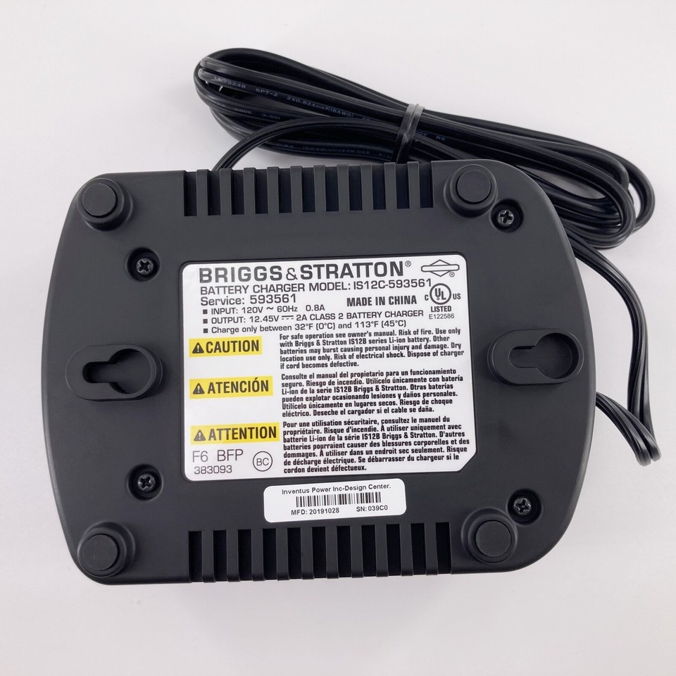 New Battery or Charger For Briggs & Stratton Instart 593559 593561 597187 675iS | eBay