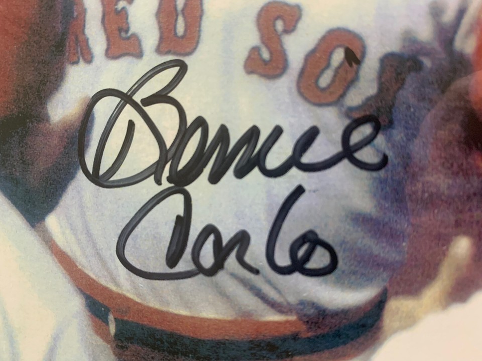 Bernie Carbo personalized autographed 8 x 10 RED SOX photo with ...