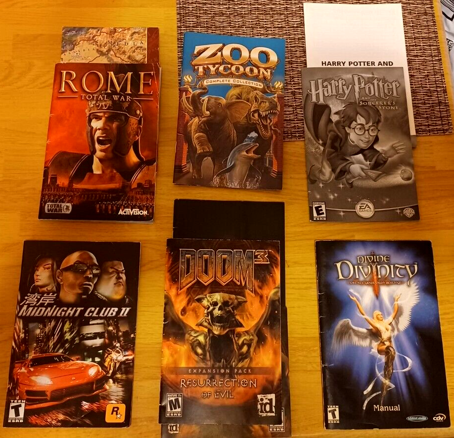 PC Game Players Guide Books, Manual, Strategy Guide Books Lot Of 6 ...