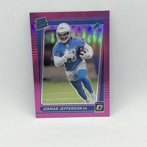 Jermar Jefferson Rated Rookie OPTIC PINK PRIZM Parallel 2021 Donruss ...