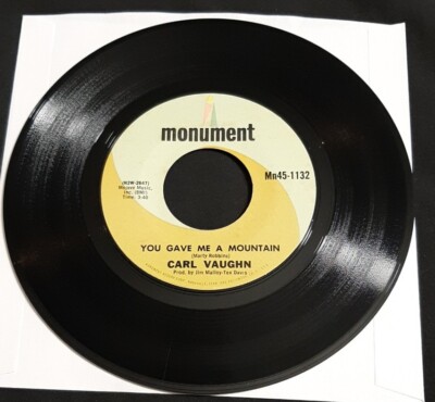 Carl Vaughn 45 From a Jack to a King / You Gave Me a Mountain Monument ...