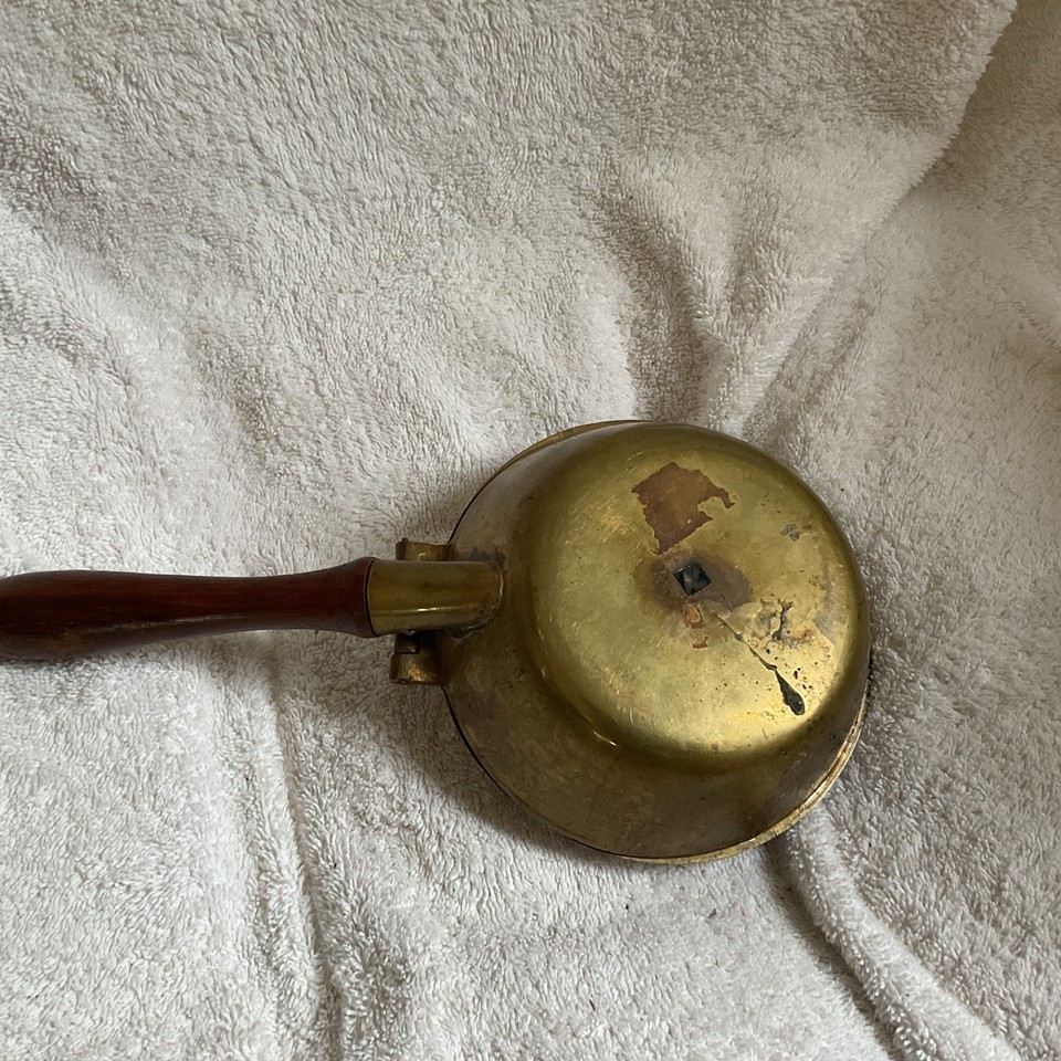Vintage Brass Butler Crumb Catcher Pan with Wooden Handle | eBay