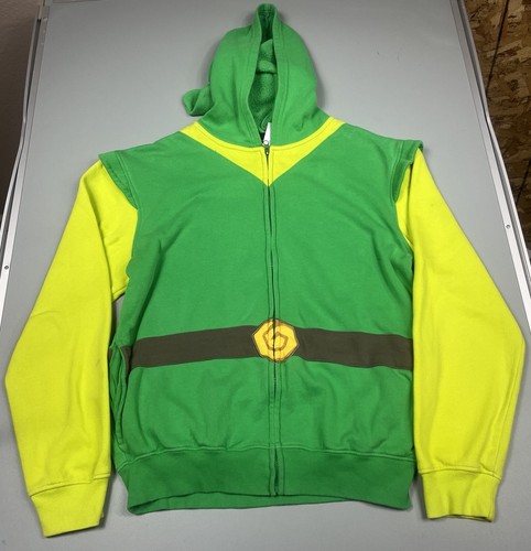 Nintendo The Legend of Zelda Wind Waker HD Link Hoodie Zip Up Costume ...