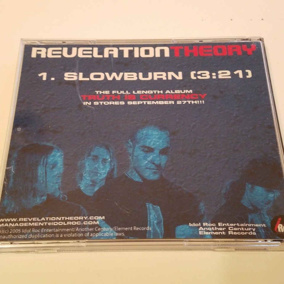Revelation Theory Slowburn Promo CD Idol Roc Entertainment 2005 | eBay