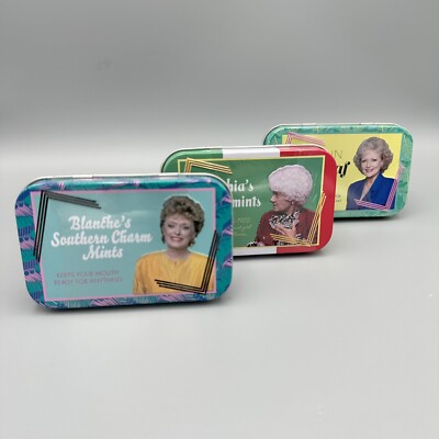 The Golden Girls Stay Golden Mints in Set of 3 Collectible Tins Brand ...