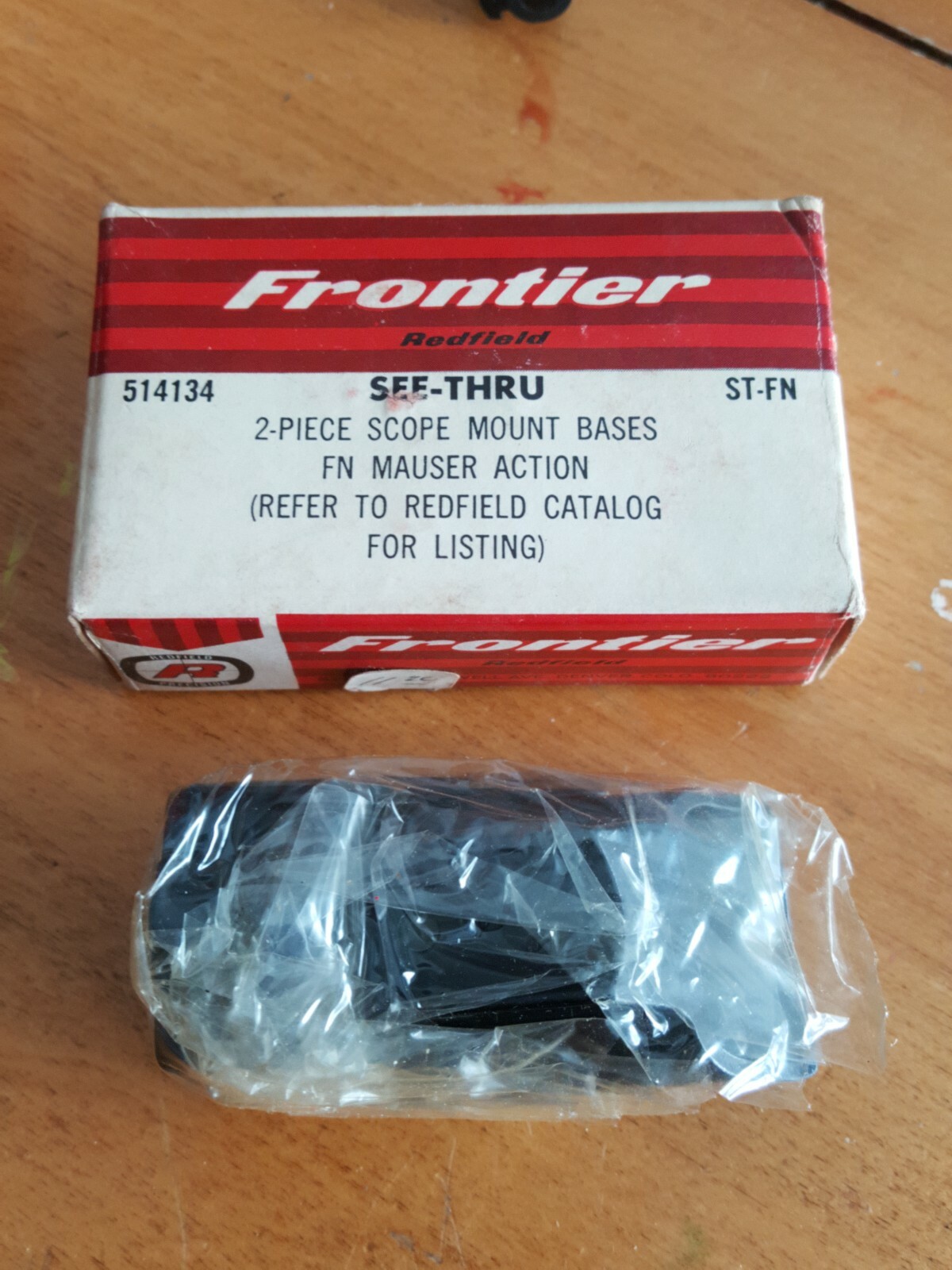 NOS Vintage Redfield Frontier #513134 FN Mauser Rifle 2 PC Scope Mount ...