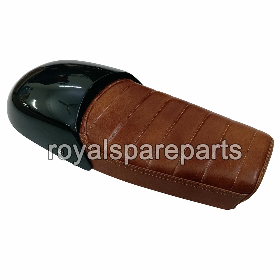 Fit For Royal Enfield GT & Interceptor 650 D8 Leather Dual Seat & Green ...